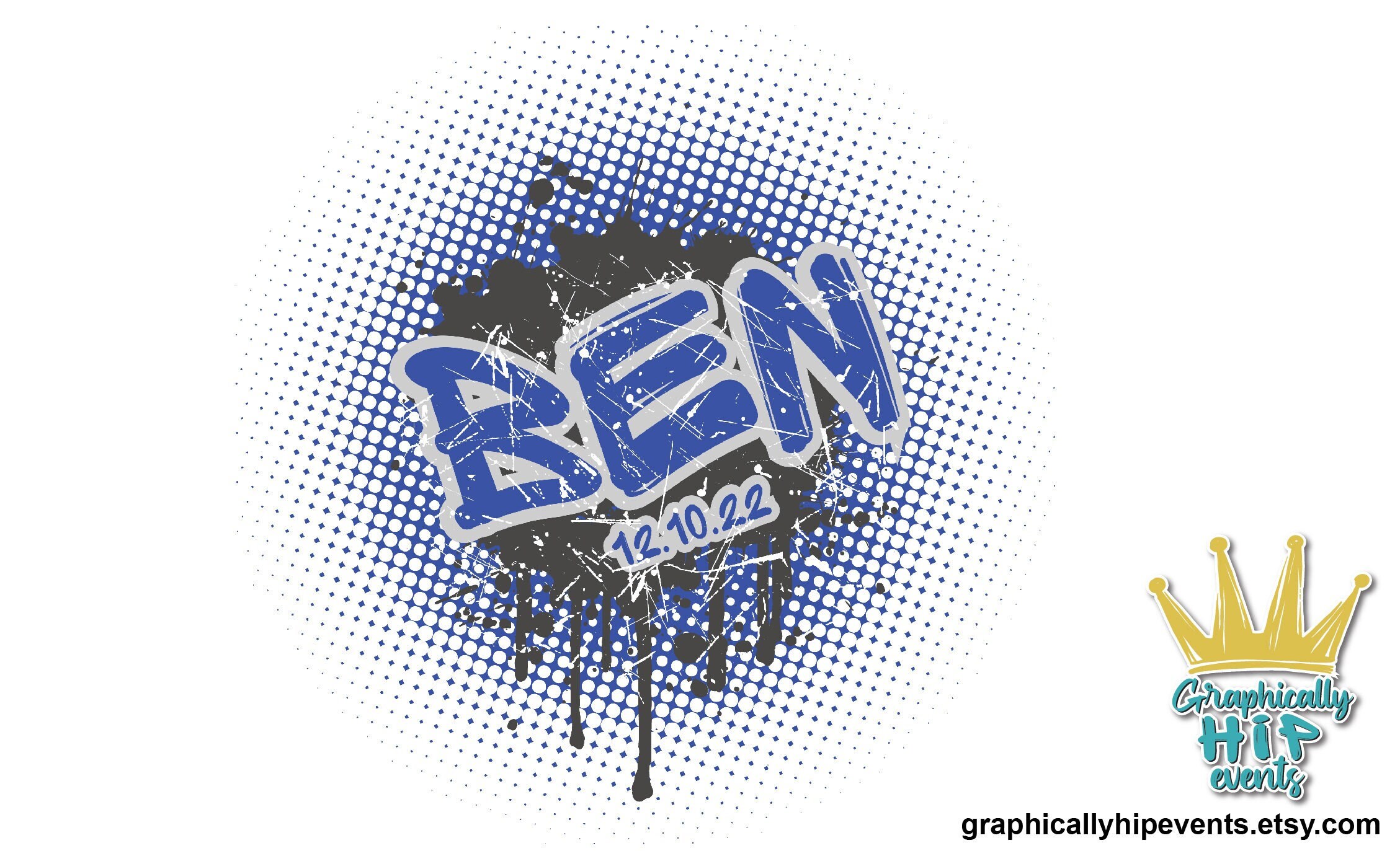 Customized Graffiti Bar Mitzvah Logo, Personalized Party Logo, Hip ...