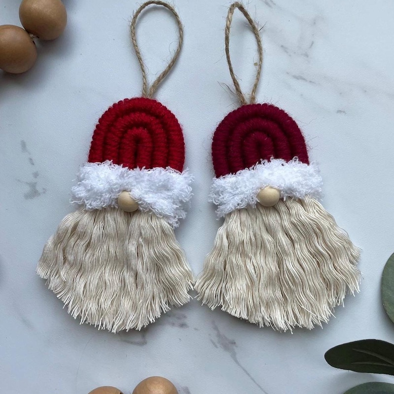 Macrame Santa - Etsy
