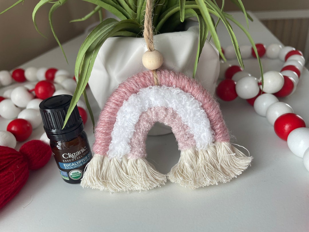 Rainbow Diffuser With Oil C Boho Macrame Rainbow Macrame - Etsy