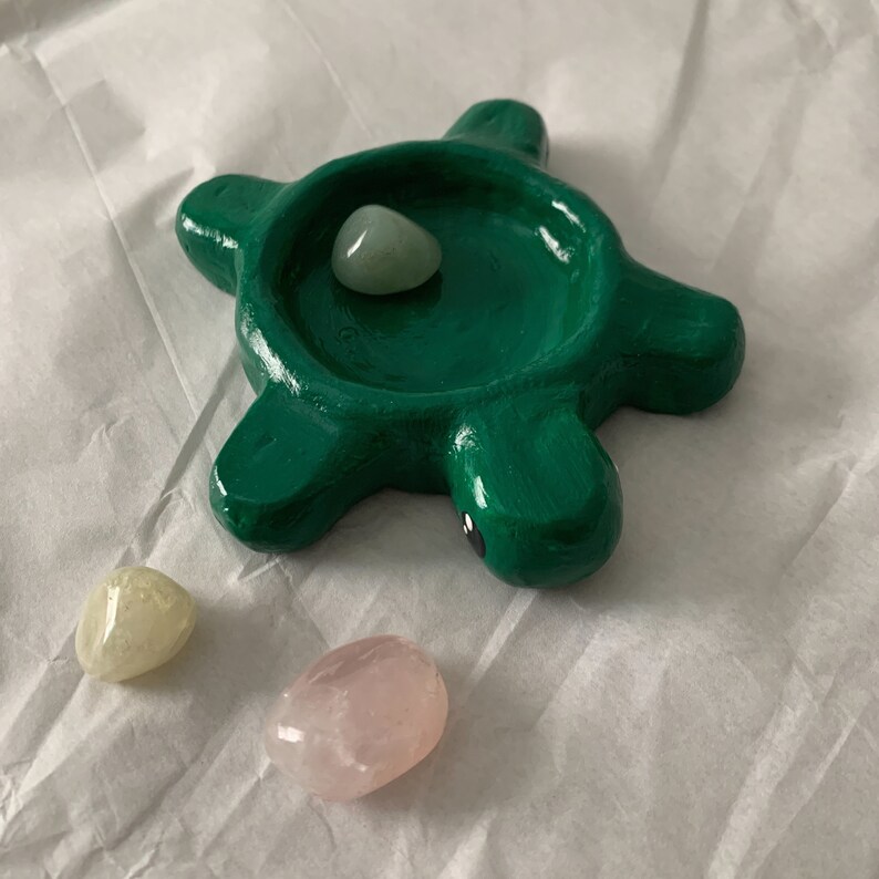 Turtle Trinket Clay Dish - Etsy