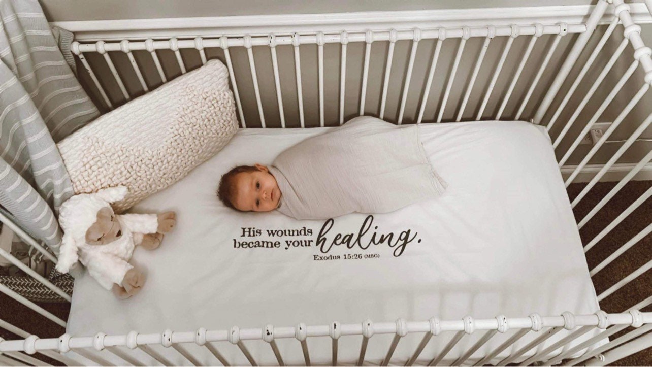 Faith at Rest Scripture Baby Crib Sheet - Etsy