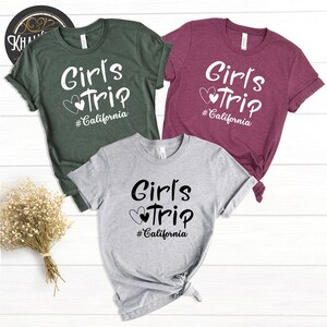 Custom Girls Trip Shirt Girl's Vacation Shirt - Etsy