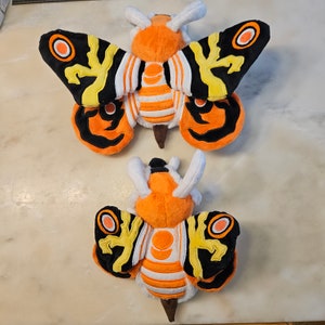 Mothra Plush Toy With Wing Size Available in Large or Small - Etsy