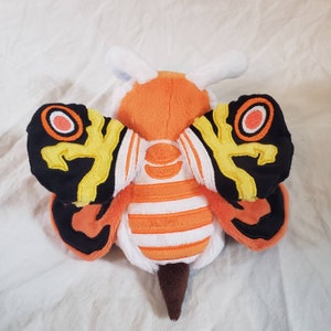 Mothra Plush Toy With Wing Size Available in Large or Small - Etsy