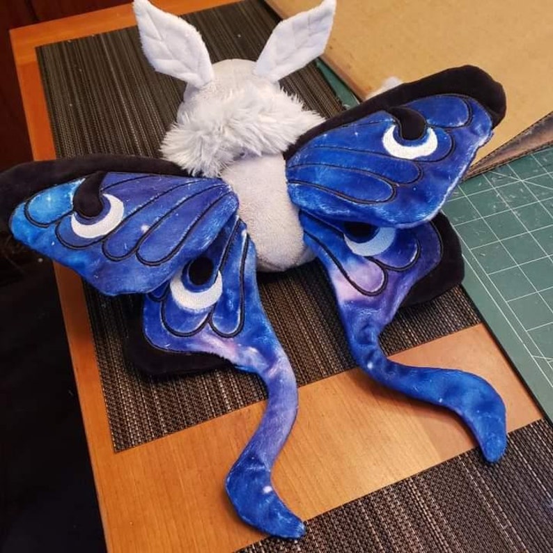 Galaxy Themed Moth Plushy With New Wing Options - Etsy