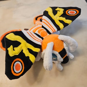 Mothra Plush Toy With Wing Size Available in Large or Small - Etsy