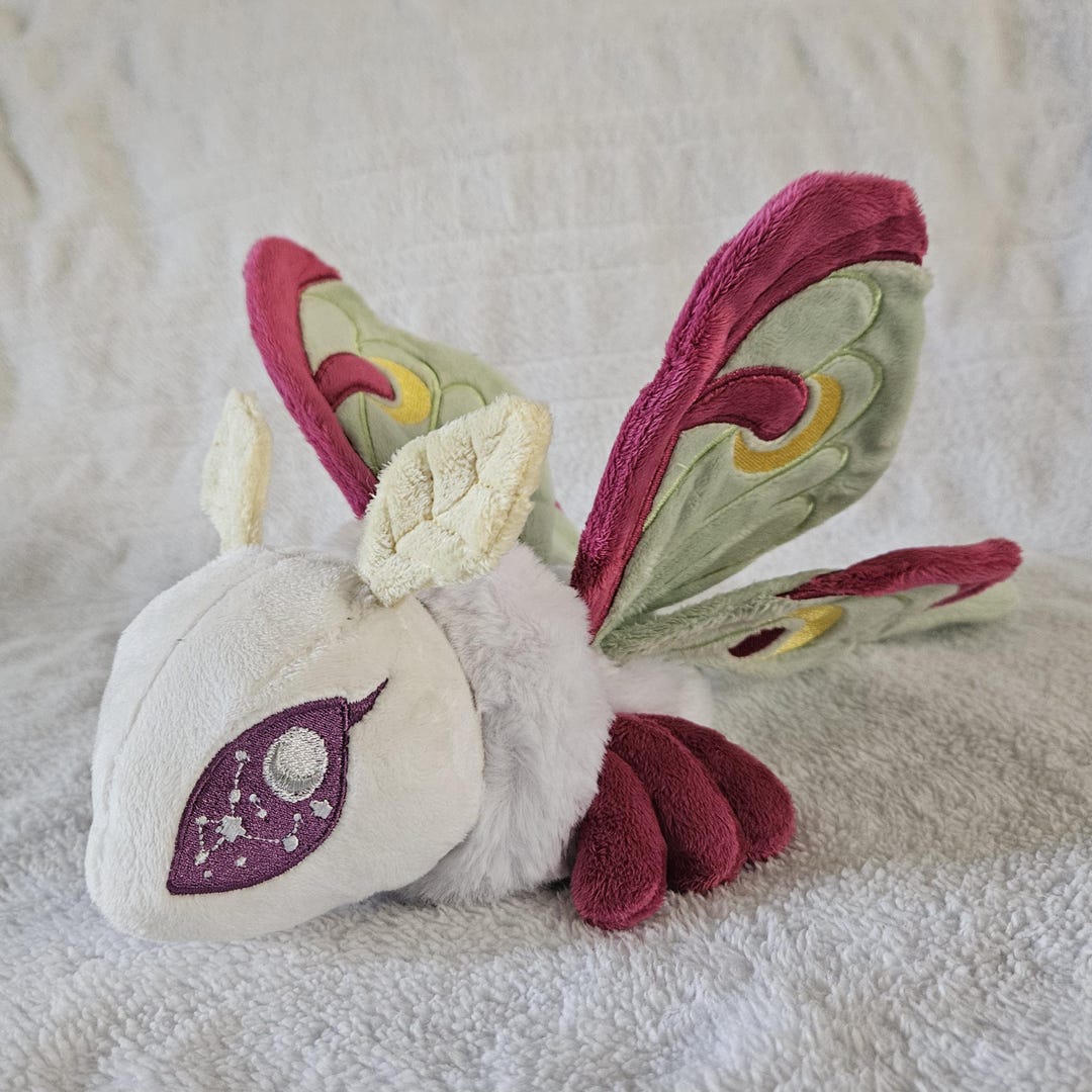 Luna Moth Plushie With Wing Size Options - Etsy