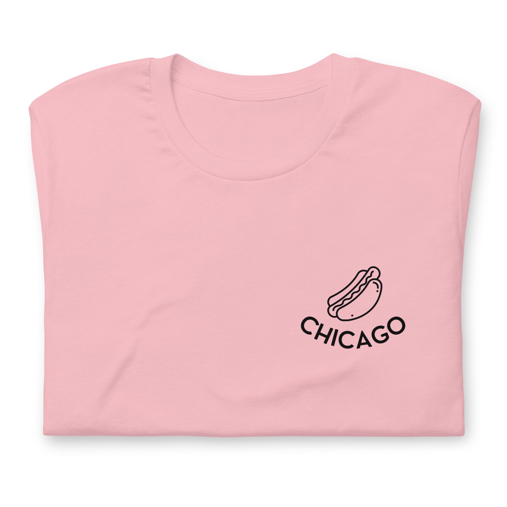 Chicago Hot Dog Unisex T-shirt, Minimalist Chicago Apparel, Chicago ...