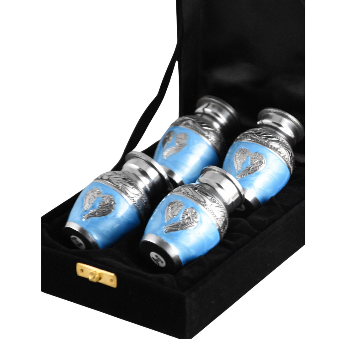 Angel Wings Beautiful Keepsakes Set of 4 - Ashes Adult Male - Keepsakes ...