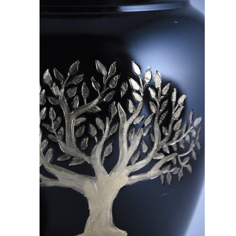 Gold Tree of Life Urn for Ashes: Hand-etched Aluminum Adult Urn - Etsy