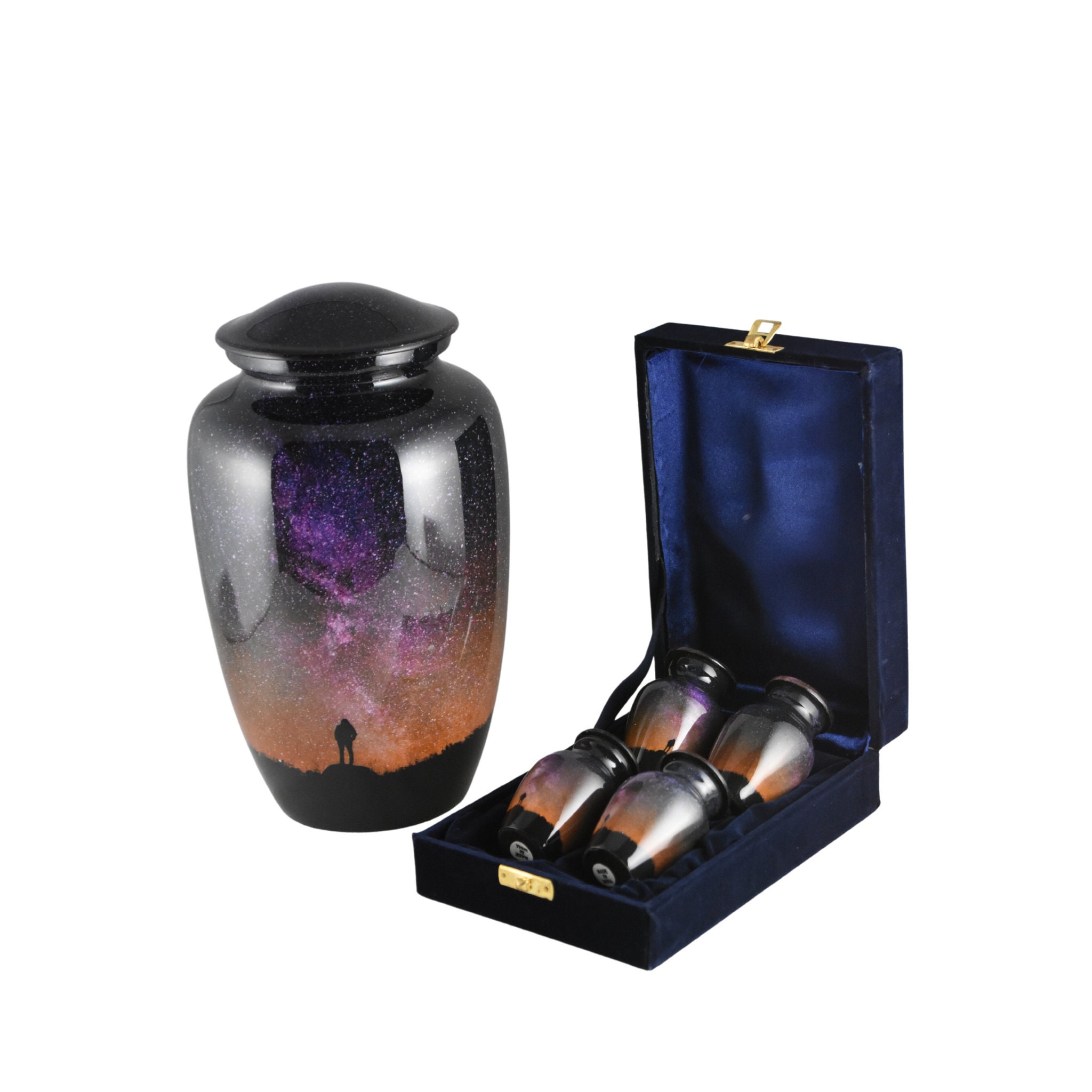 Milky Way Galaxy Night Sky Urn for Ashes Adult Male Urns for Human Ashes Adult Female Urns ...