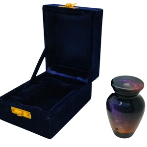 Milky Way - Galaxy Night Sky Keepsake Single in Velvet Box - Ashes ...
