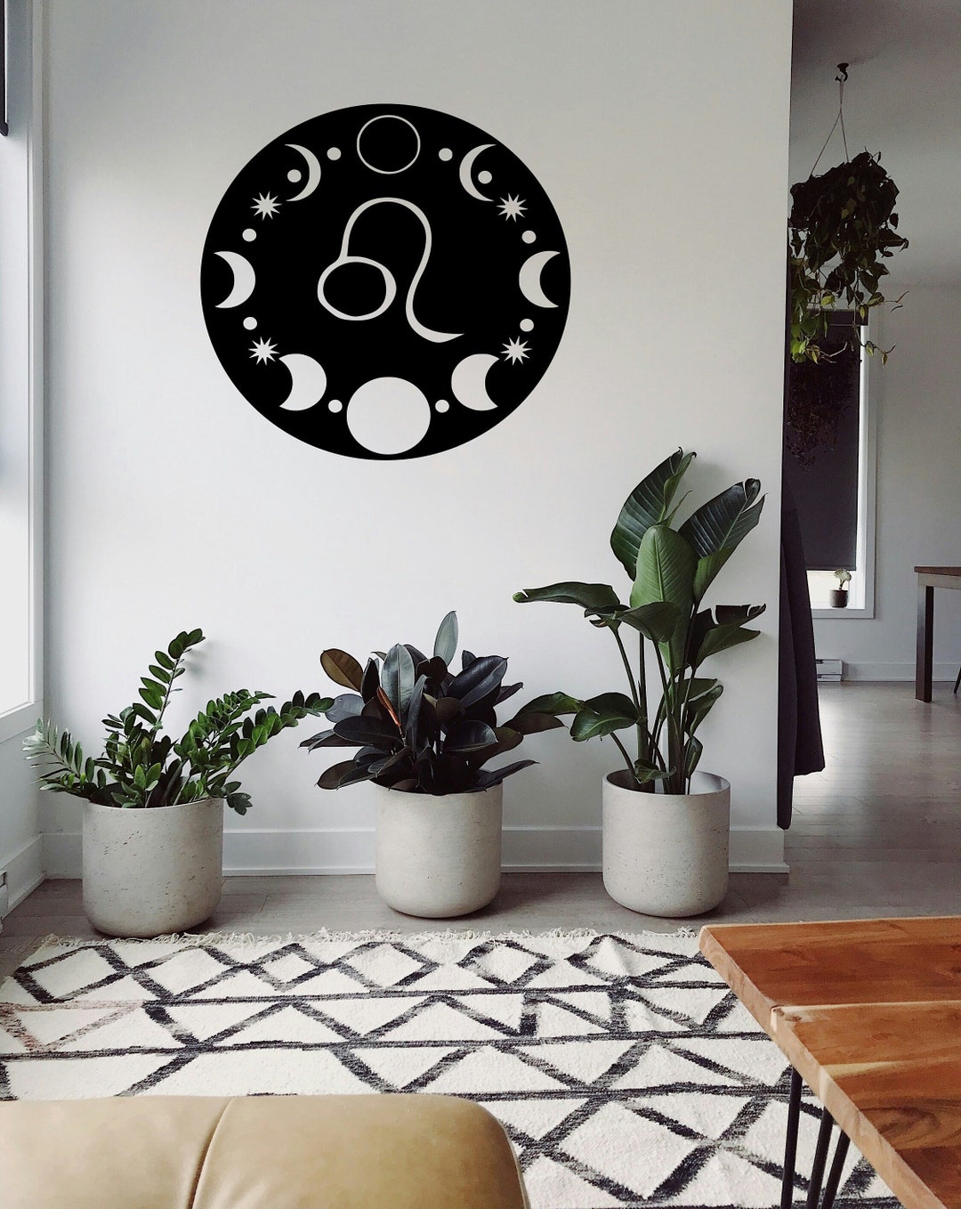 Leo Zodiac Sign Wall Art: Laser Cut Steel, Celestial Decor - Etsy