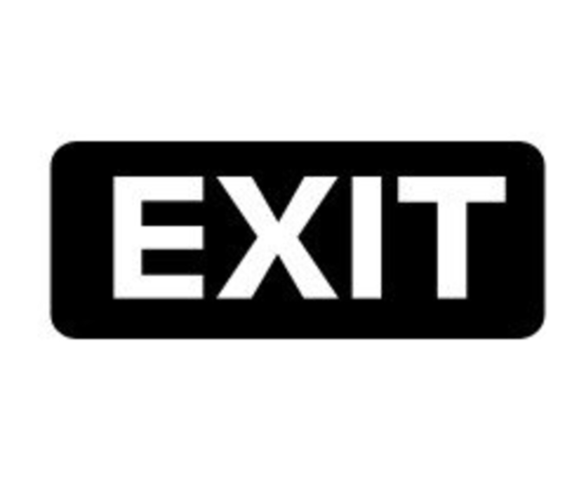 Horizontal EXIT Laser Cut Metal Sign - Etsy