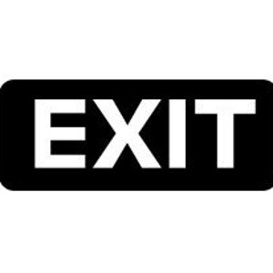 Horizontal EXIT Laser Cut Metal Sign - Etsy
