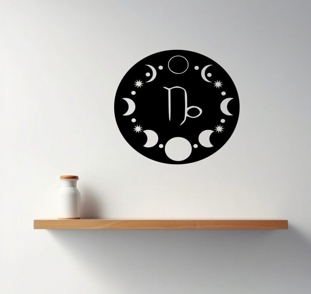 Capricorn Laser Art Wall Art, Astrological Sign Wall Sign - Etsy