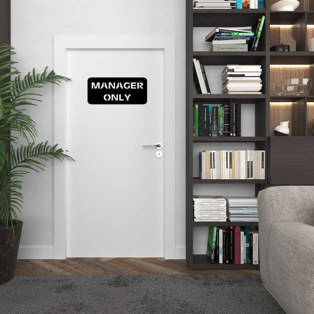 Manager Only Laser Cut Office Sign - Etsy