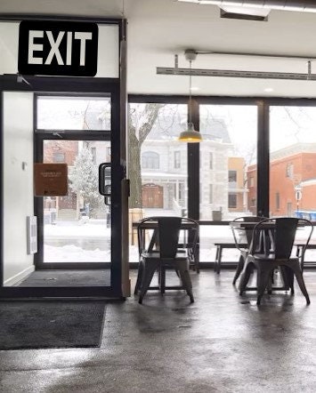 Horizontal EXIT Laser Cut Metal Sign - Etsy