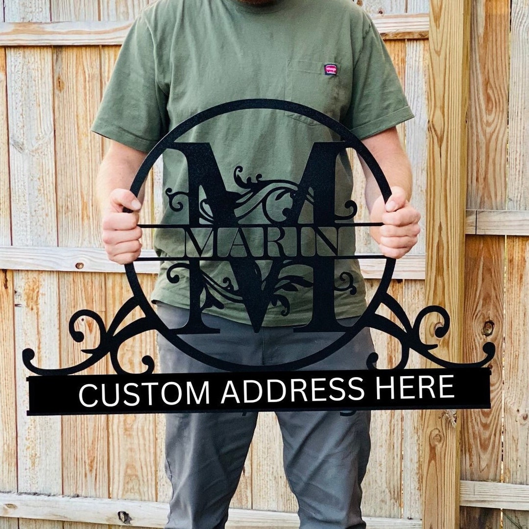 Personalized Family Name Metal Sign Custom Metal Name Sign - Etsy