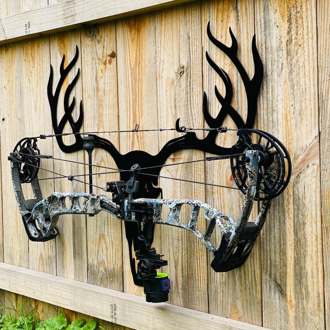 Archery Bow Rack Christmas Gift, Custom Gun Rack, Hunting Metal Sign ...