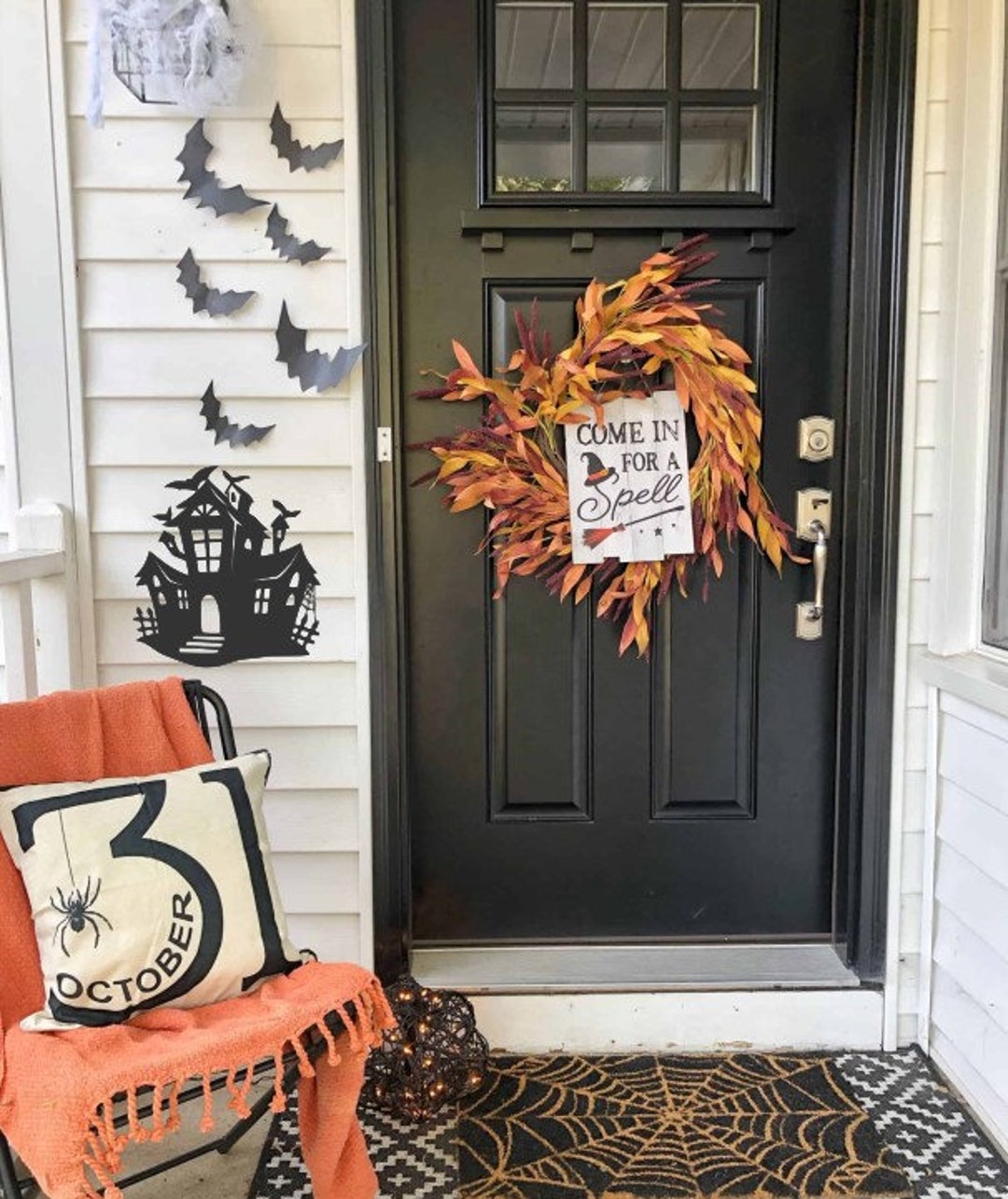 Laser Cut Metal Haunted House Sign: Spooky Halloween Decor - Etsy