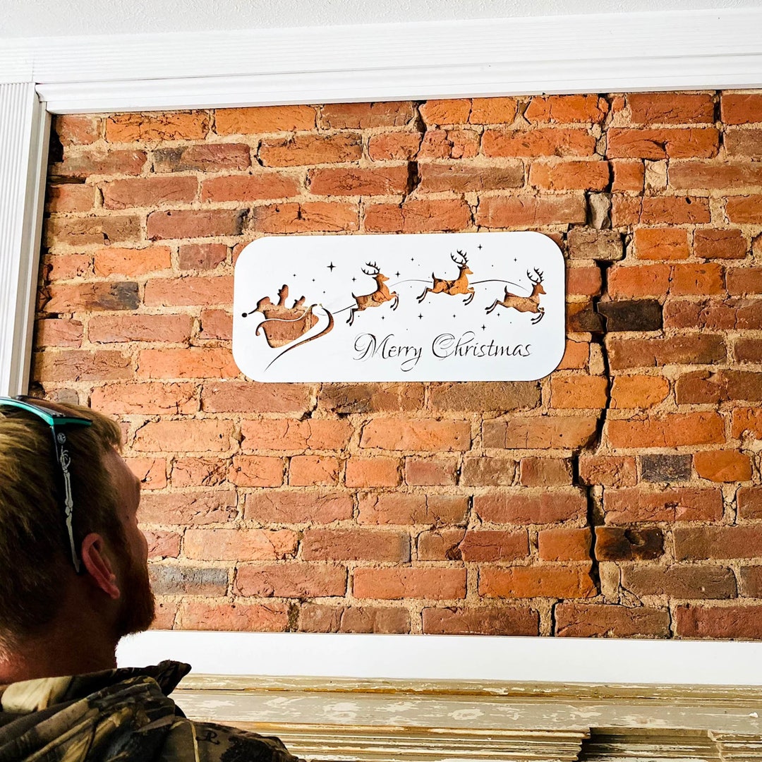 Merry Christmas Metal Sign, Christmas Metal Decorations, Xmas in July ...