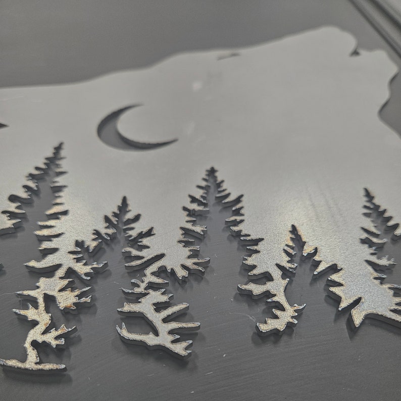 Steel Wolf Head Wall Art: Laser Cut Silhouette, Nature Lover Gift - Etsy