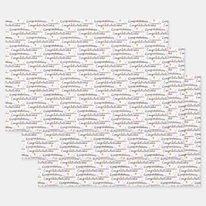 Congratulations Wrapping Paper Sheets - 3 Sheets - 19" X 29" Each - Etsy