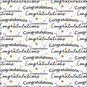 Congratulations Wrapping Paper Sheets - 3 Sheets - 19" X 29" Each - Etsy