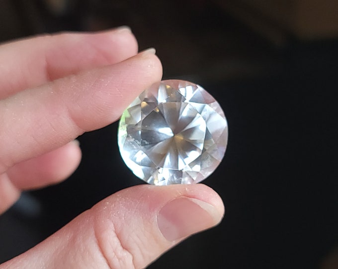 Clear Quartz Diamond 53 Carat | Brilliant Cut Crystal Carving A, 1″ - Etsy