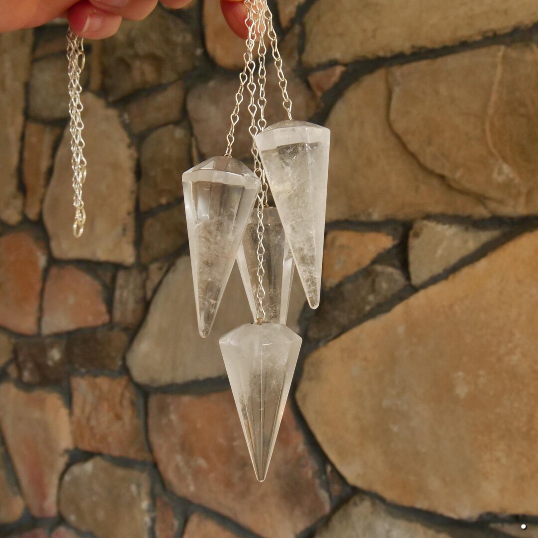 Large Clear Quartz Pendulums From Brazil – Choose Your Own! - Etsy