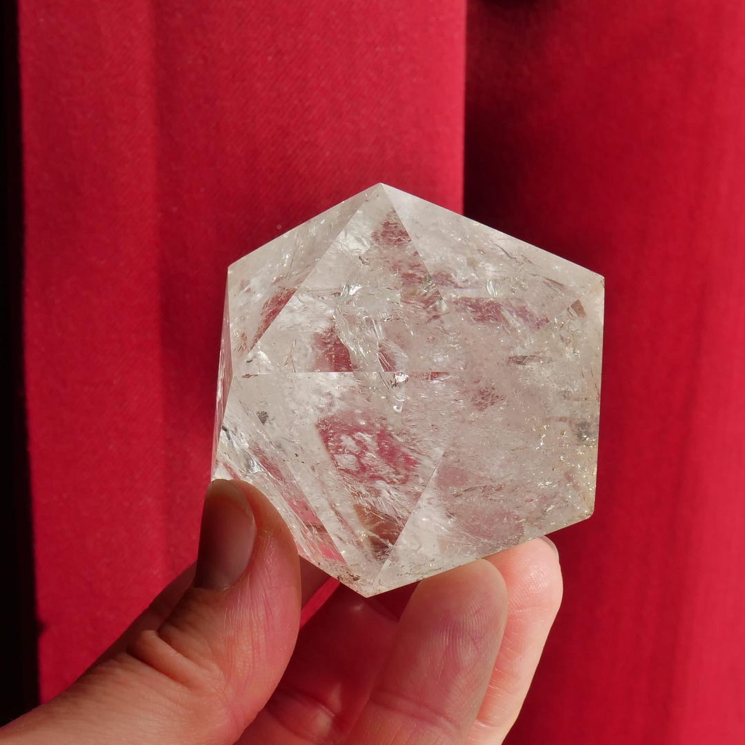 1.8″ Clear Quartz Icosahedron Crystal 7.5 Oz | Water Element of the ...