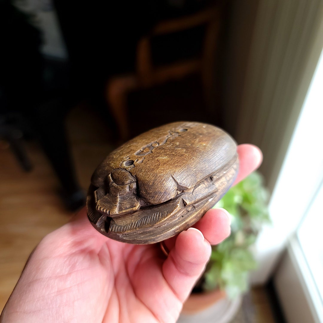 Egyptian Scarab 4 Vintage 1992 Carving With Basalt From the Giza ...