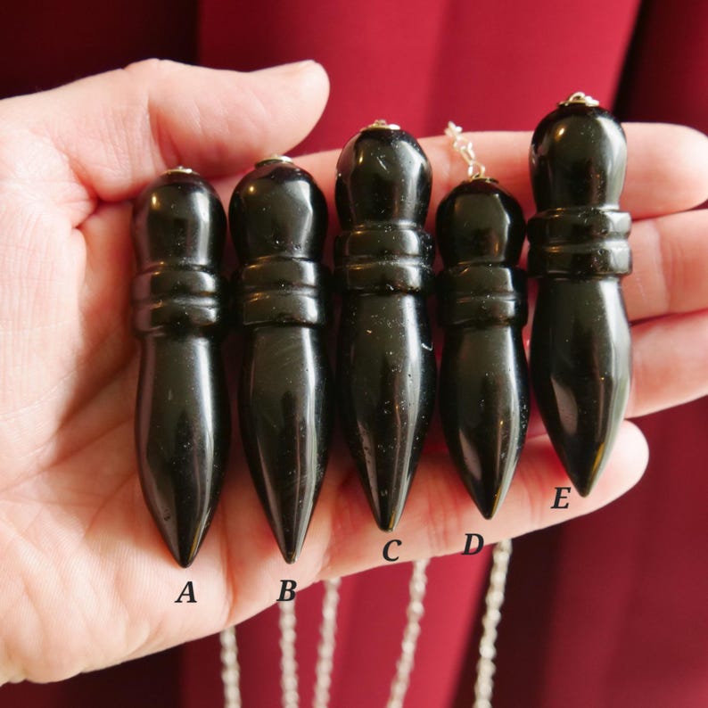 Obsidian Egyptian Pendulums 2.25-2.5″ – Choose Your Own! - Etsy