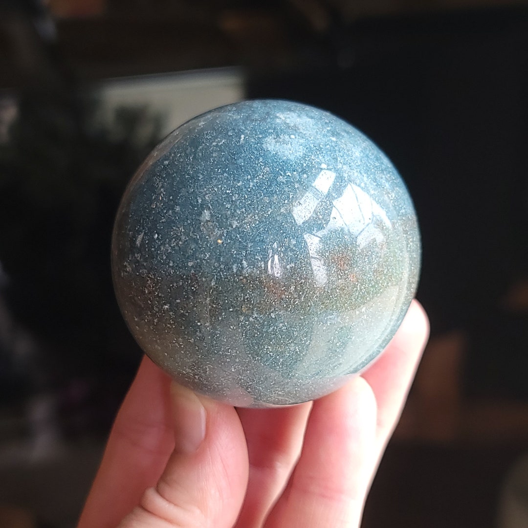 Blue Trolleite Sphere, 60 Mm and 10.9 Oz - Etsy