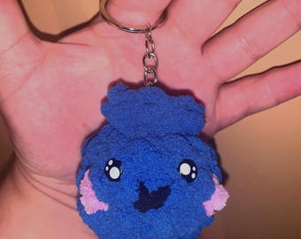 Blueberry Keychain Crochet Blueberry Fruit Keychains Amigurumi Crochet ...