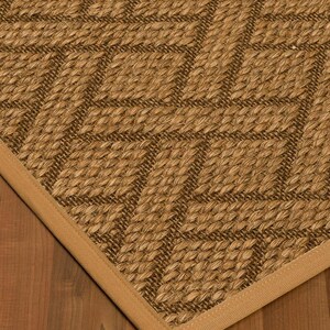 Shanghai Seagrass Carpet Khaki Border - Natural Area Rugs - 100% ...
