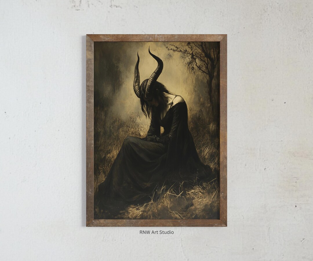 Lilith Print, Witchy Wall Art, Occult Decor, Gothic Beauty, Victorian ...