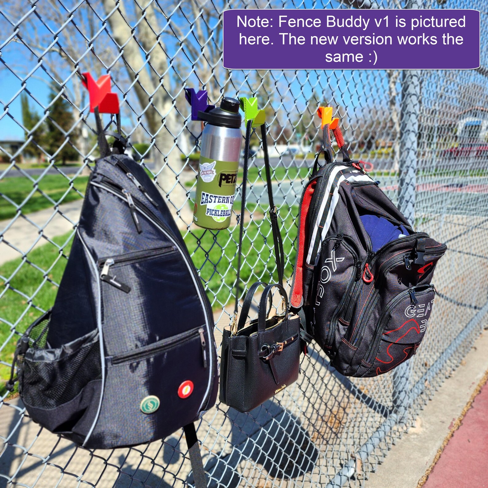 The Original Fence Buddy - Hang Bags, Bottles and More! - Etsy