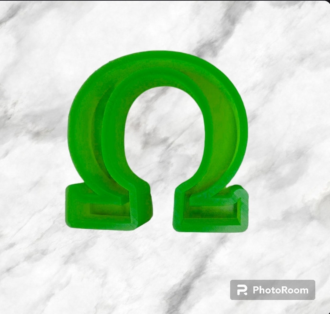 Greek Letter Omega Mold, Freshie Mold, Aroma Bead College Mold, Soap ...