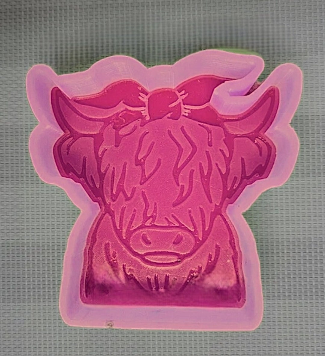 Girl Highland Cow Mold for Freshie Mold for Soap Making Candle Wax Melt ...