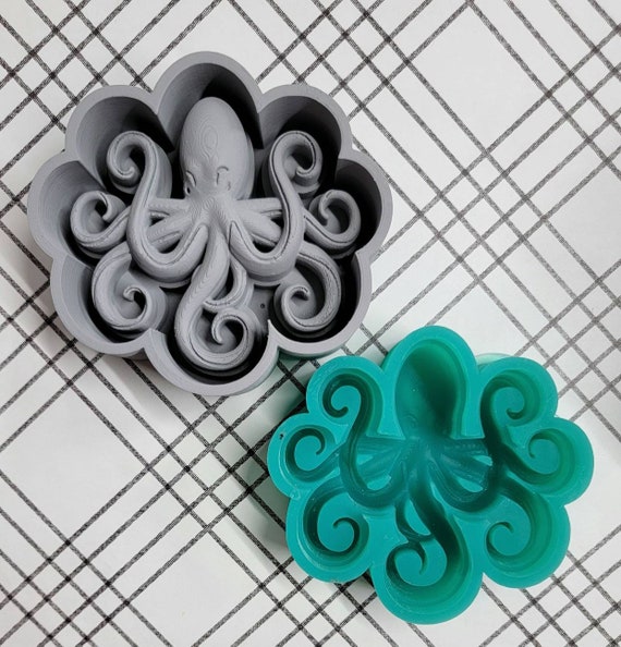 3D OCTOPUS Mold for Freshies Soap Mold Wax Molding Ocean - Etsy