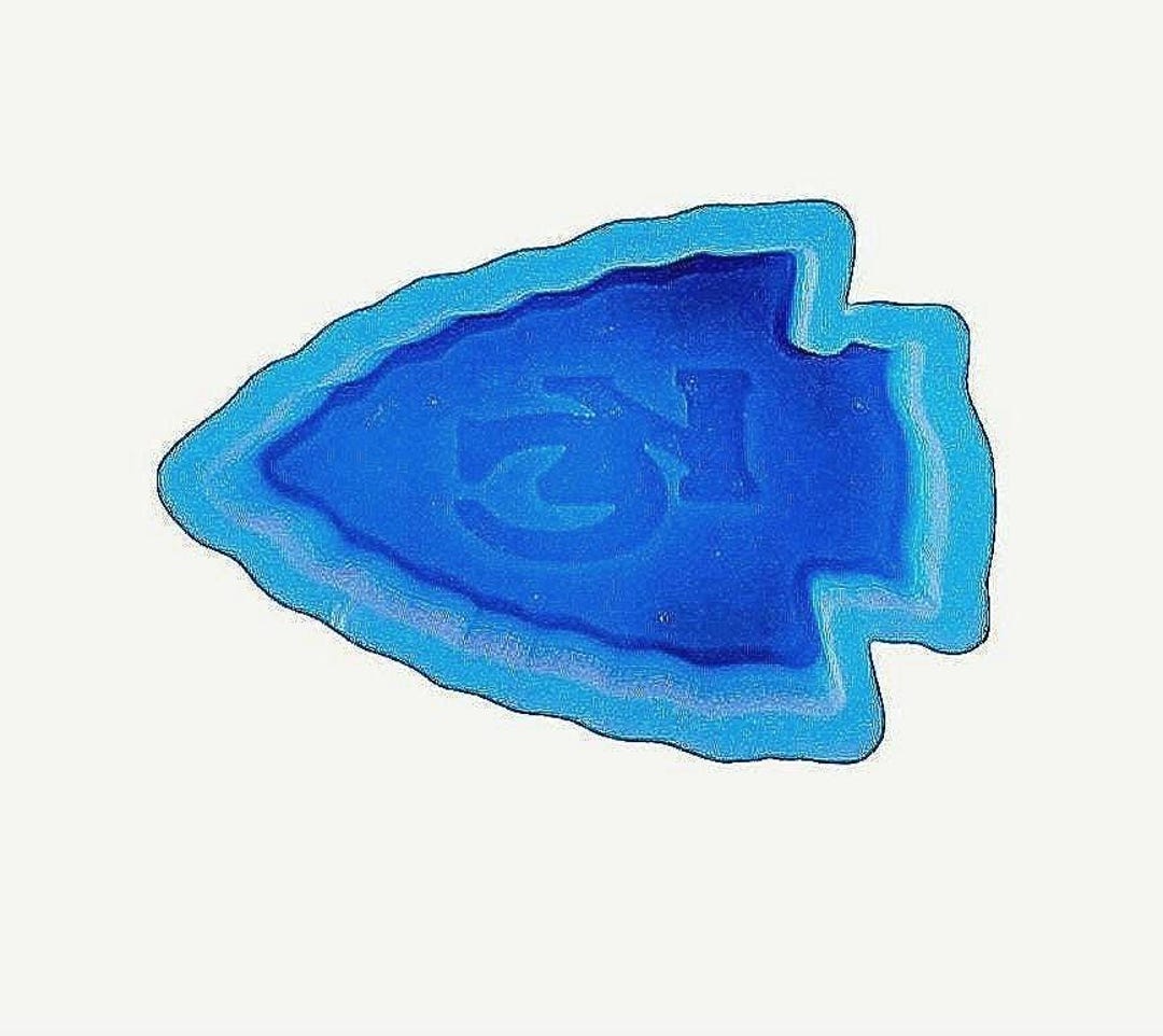 Small KC Arrowhead Mold, Soap Making, Resin Art, Wax Melt DIY Craft ...