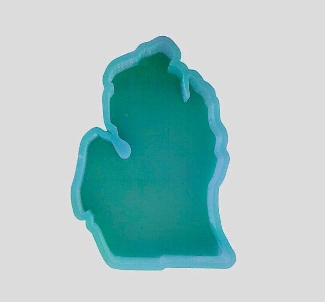 Large Michigan Mold for Concrete Craft Mold, State Shape Mold for Wax ...