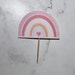 Girls Birthday Party Pink Rainbow and Clouds Cupcake Toppers Girls ...