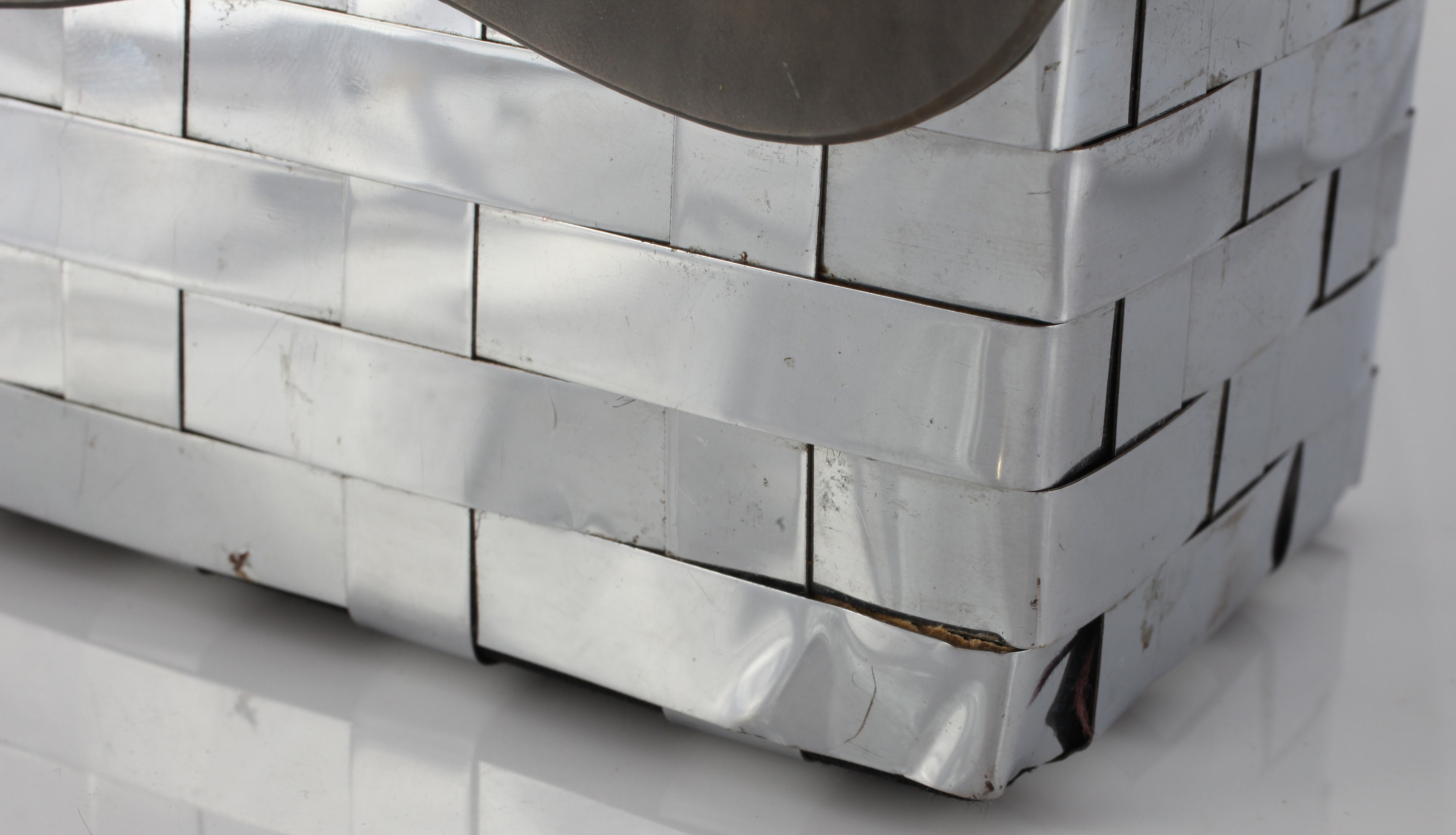 Vintage Dorsett & Rex 5th Avenue Style Woven Metal and Lucite Box Purse ...