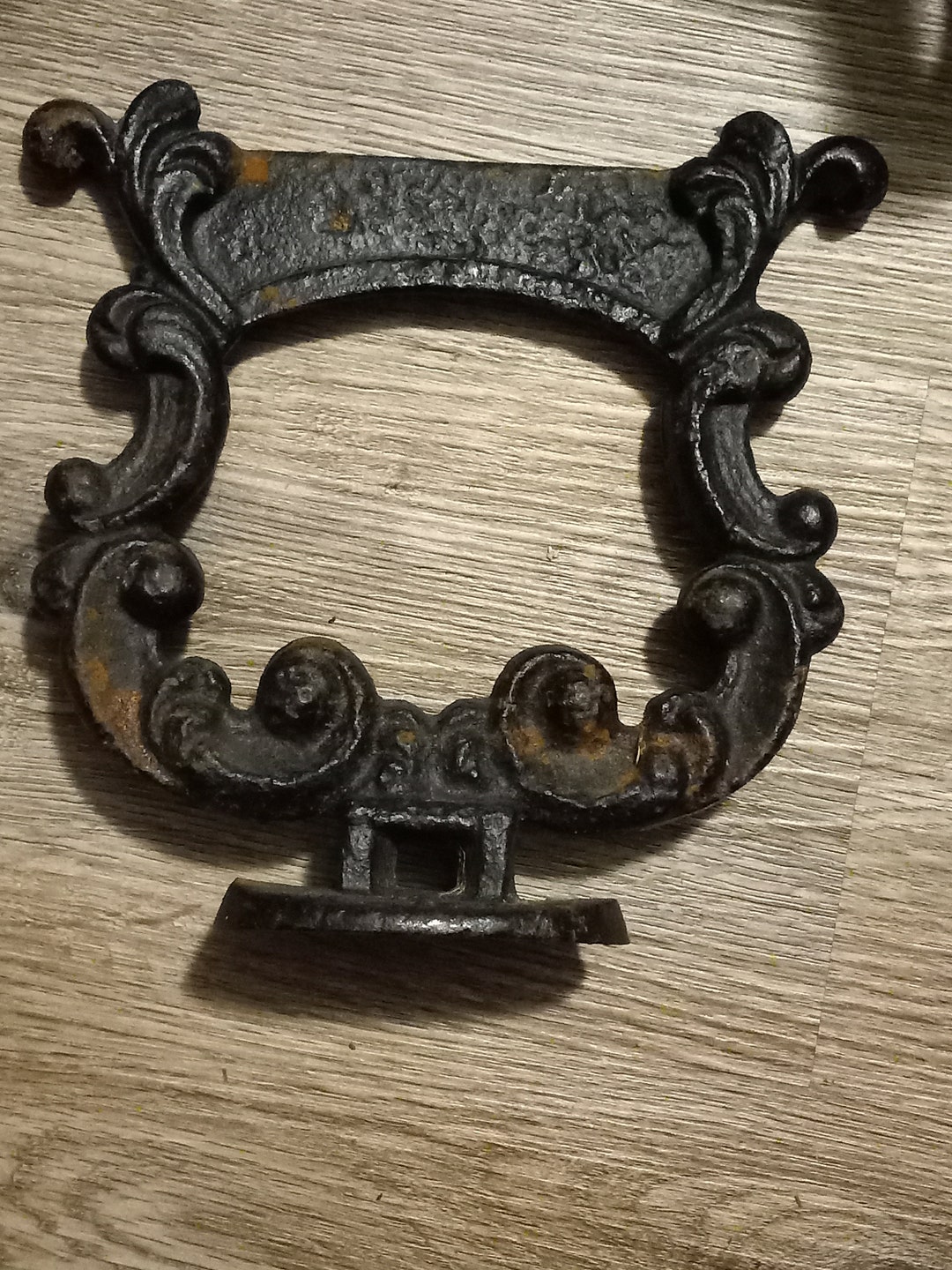 Vintage Cast Iron Ornate 1930s Era Boot Shoe Scrapper Victorian Scroll ...