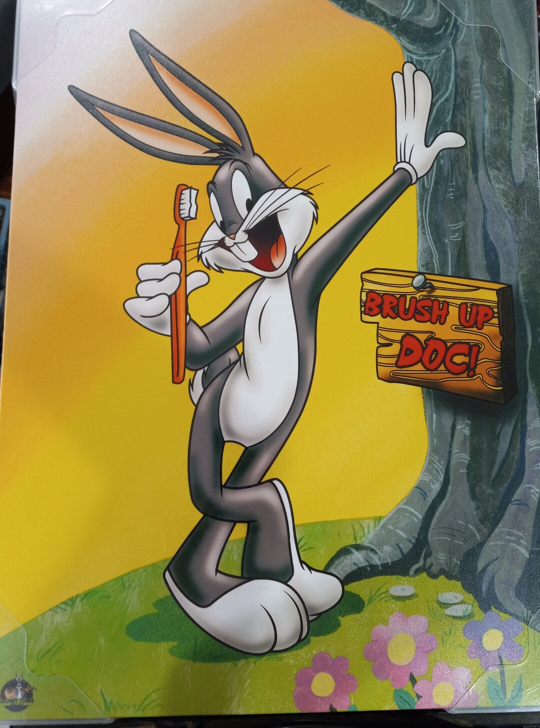 DENTIST Bugs Bunny Fine Art Canvas 18x24 Rare Vintage Warner Brothers ...