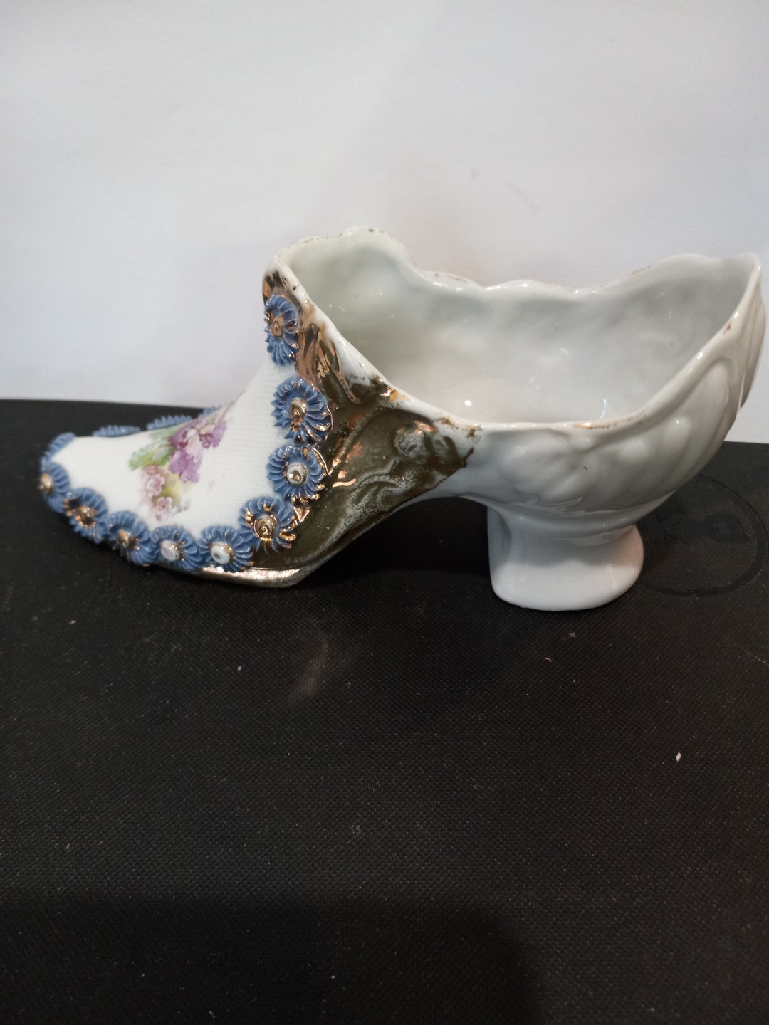 Beautiful Vanity Victorian Boot Porcelain Vintage Porcelain Decorative ...