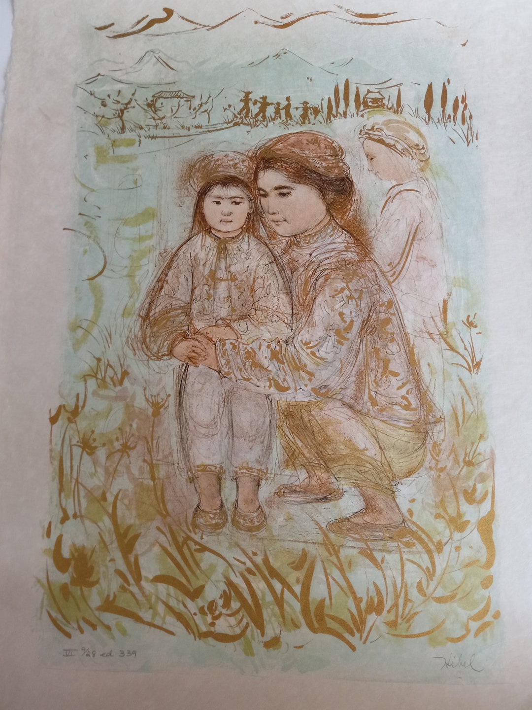 Edna Hibel Mrs. Hsu is a Hand Signed Autograph Limited Edition Numbered ...